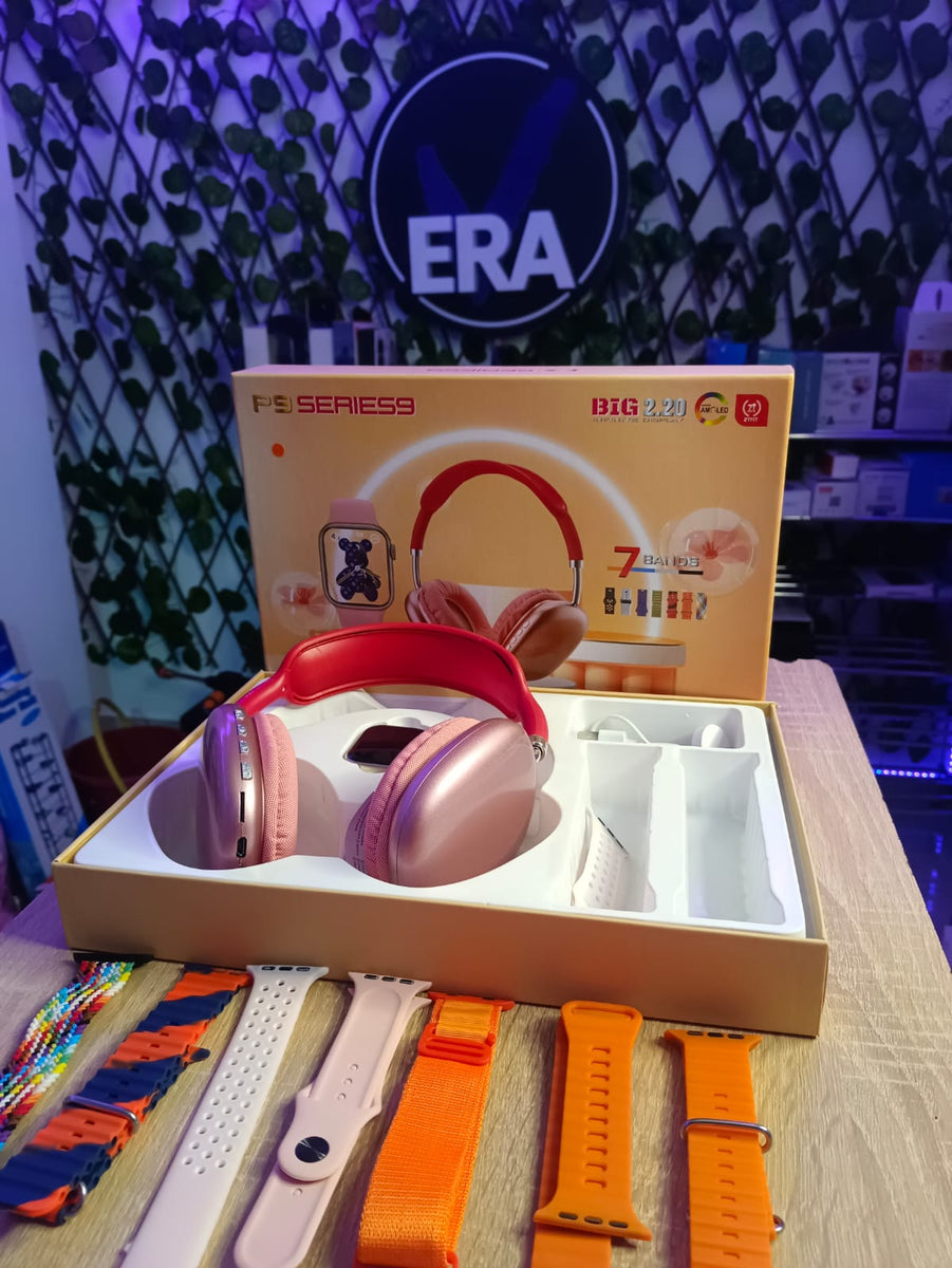 Combo Diadema P9 + Reloj inteligente Ultra 9 – Era Tecnologia